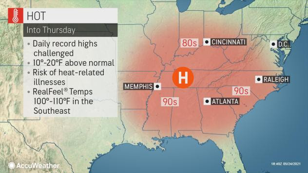 RealFeel temps to soar as high as 110 in Southeast heat wave | The Panolian